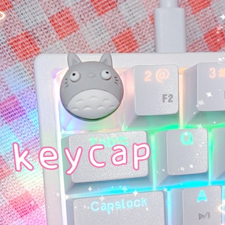 My Neighbor Totoro Keycap Gray Cute My Neighbor Totoro Translucent ...