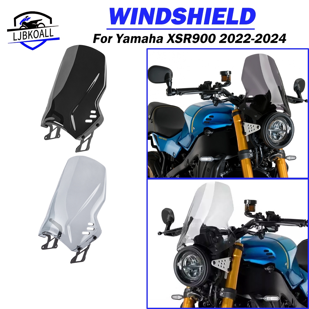 LJBKOALL XSR 900 3mm Thickness Windscreen Windshield Wind Deflector ...