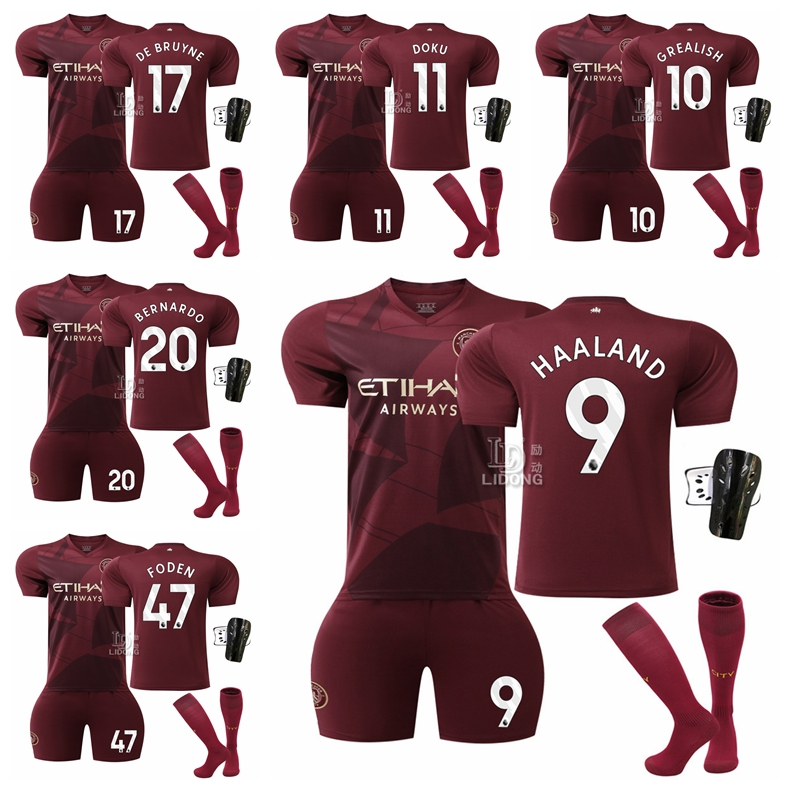 2024-25 Season Manchester City F.C. Second Away Football Adult Kids ...