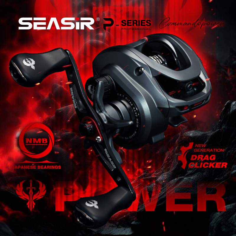 Seasir Commando Power Baitcasting Fishing Reel 7.1:1 High Speed Gear ...
