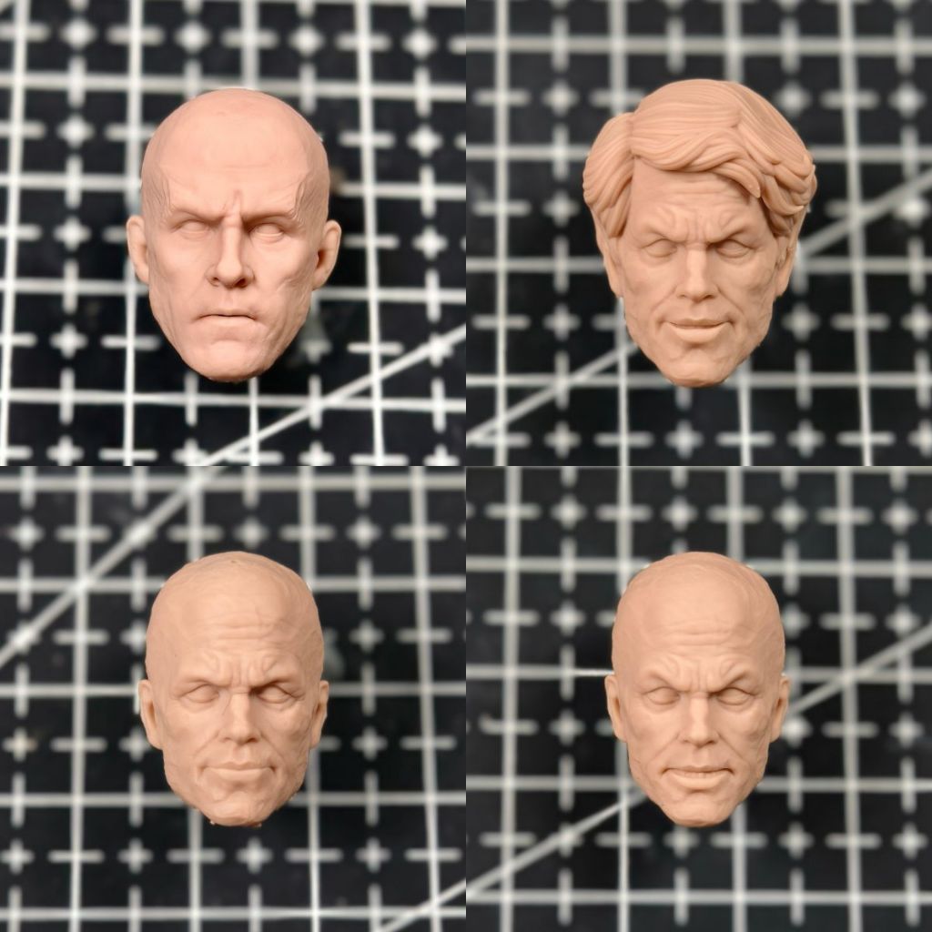 Unpainted 1/12 Scale Deadpool&Wolverine Deadpool Head Carved Model Fit ...
