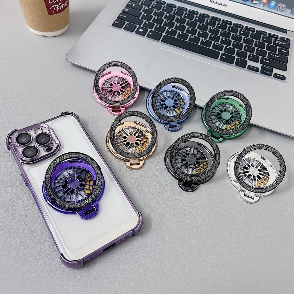 Rotating Gyroscope Phone Holder Decompression Brackets Back Adhesive ...