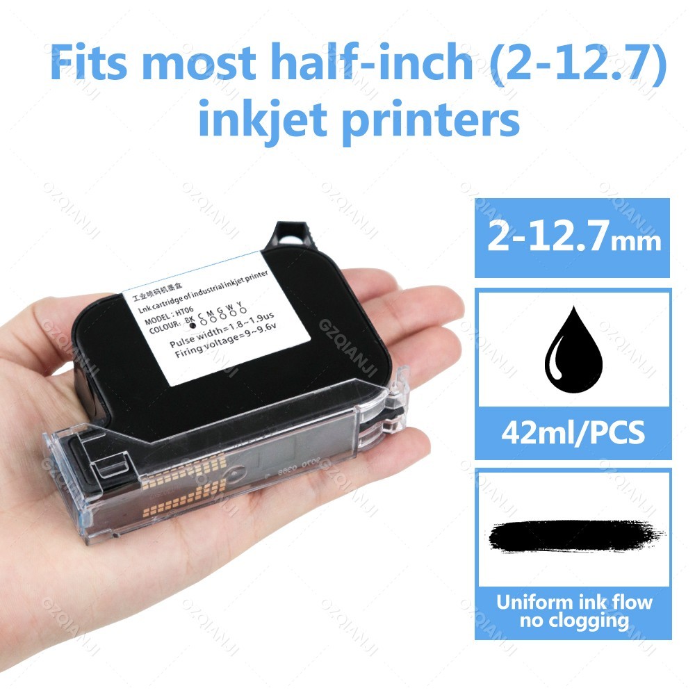 Handheld Black Inkjet Printer Cartridge 12.7mm | Shopee Malaysia