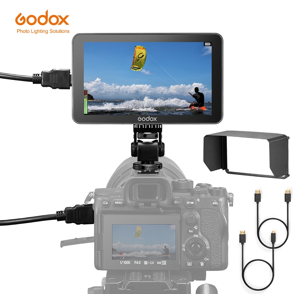 Godox GM6S 4K HDMI Monitor 5.5 Inch DSLR 3D LUT Touch Screen IPS FHD ...