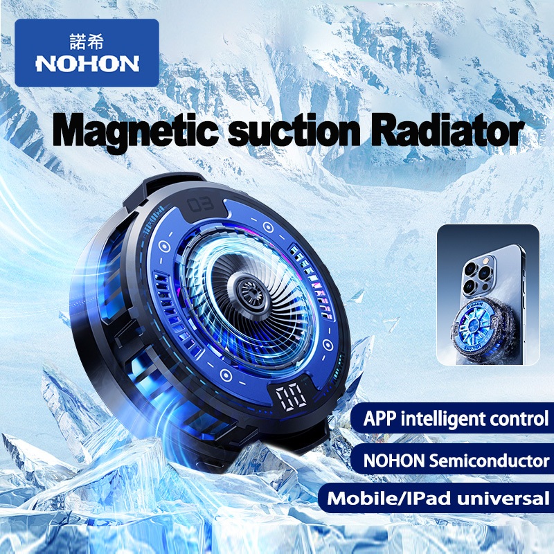 𝐍𝐎𝐇𝐎𝐍 N10 Magnetic Back Clip Dual-purpose Radiator Game e-sports ...