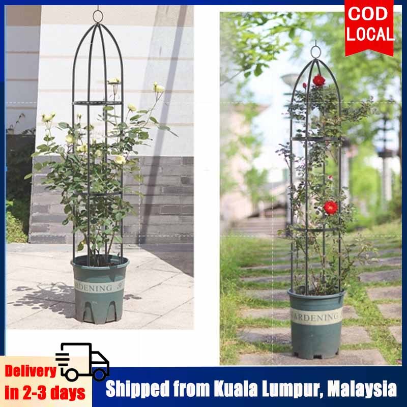 [Ready Stock]Steel flower rack Plant Garden Rack Flower Stand Steel ...