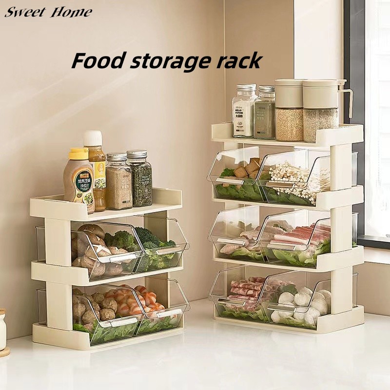 Stackable Food Plate Rack Food Serving Food Organizer Dinning Table ...