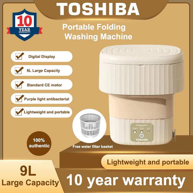 Toshiba washing machine foldable portable mini washing machine 9L space ...