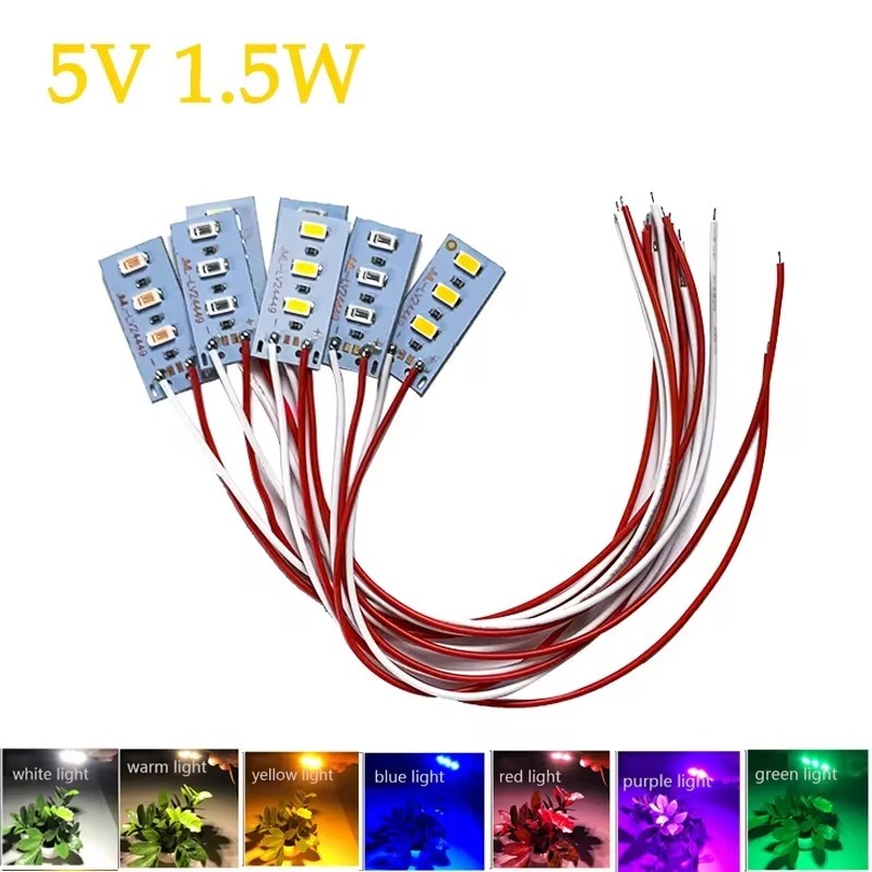 High Brightness 1.5W 5V LED 5730 SMD Color Lamp Bead Light Board Bulb With Line Red Yellow Green ...