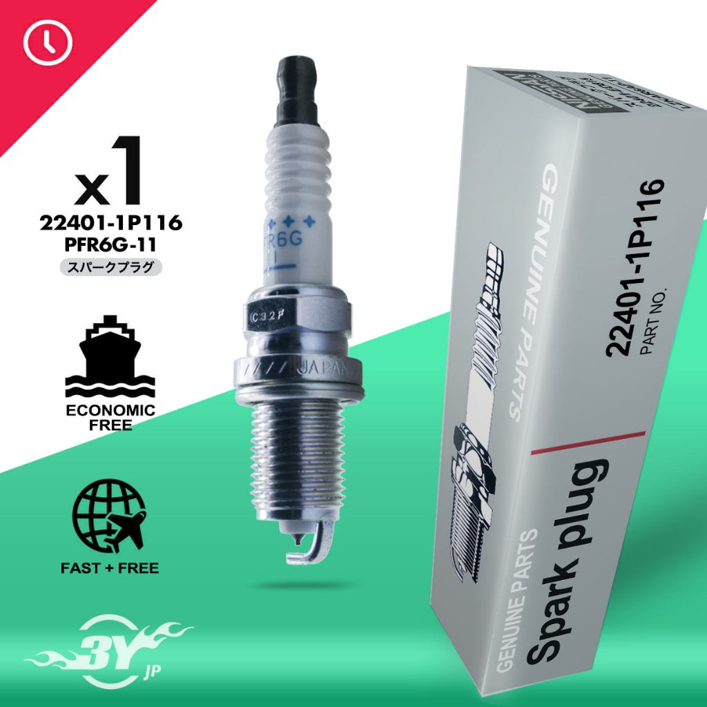 100% GENUINE 22401-1P116 NISSAN SPARK PLUG IRIDIUM ( PFR6G-11 ) CEFIRO ...