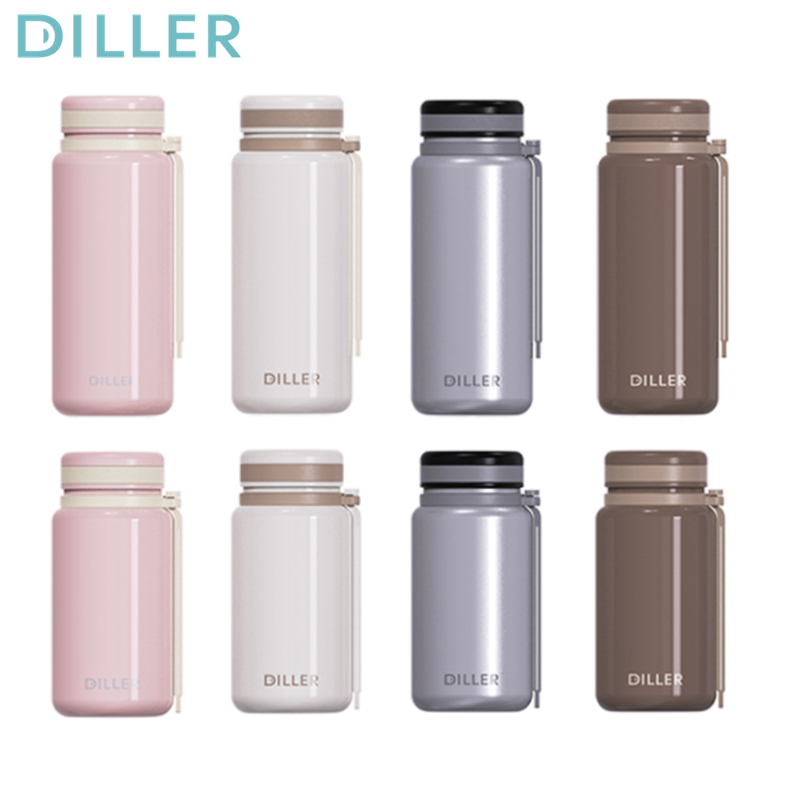 Diller Vacuum Flask Thermos 316 Stainless Steel Cute Mini Drinking ...