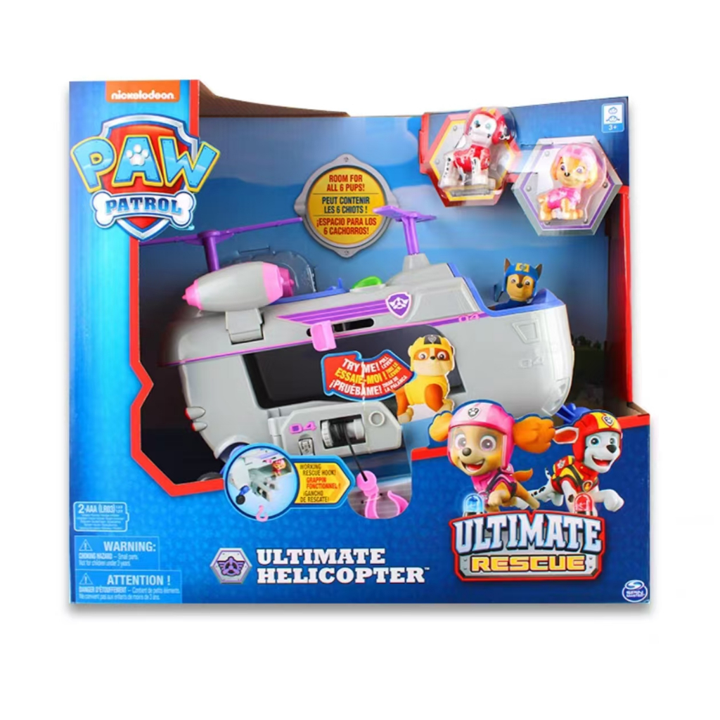 PAW PATROL SPINMASTER Ultimate Rescue - Skye's Rescue Helicopter with ...