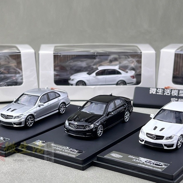 KING MODEL 1:64 Mercedes Benz C63 W204 507 Mercedes Alloy Car Model ...
