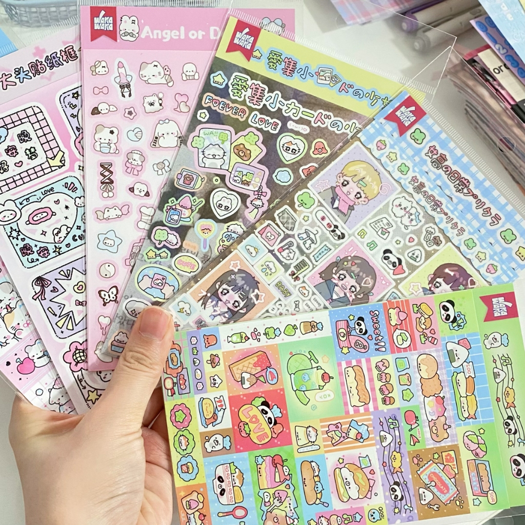 Cute Character Stickers Handbook Stickers Cuckoo Card Label Stickers ...