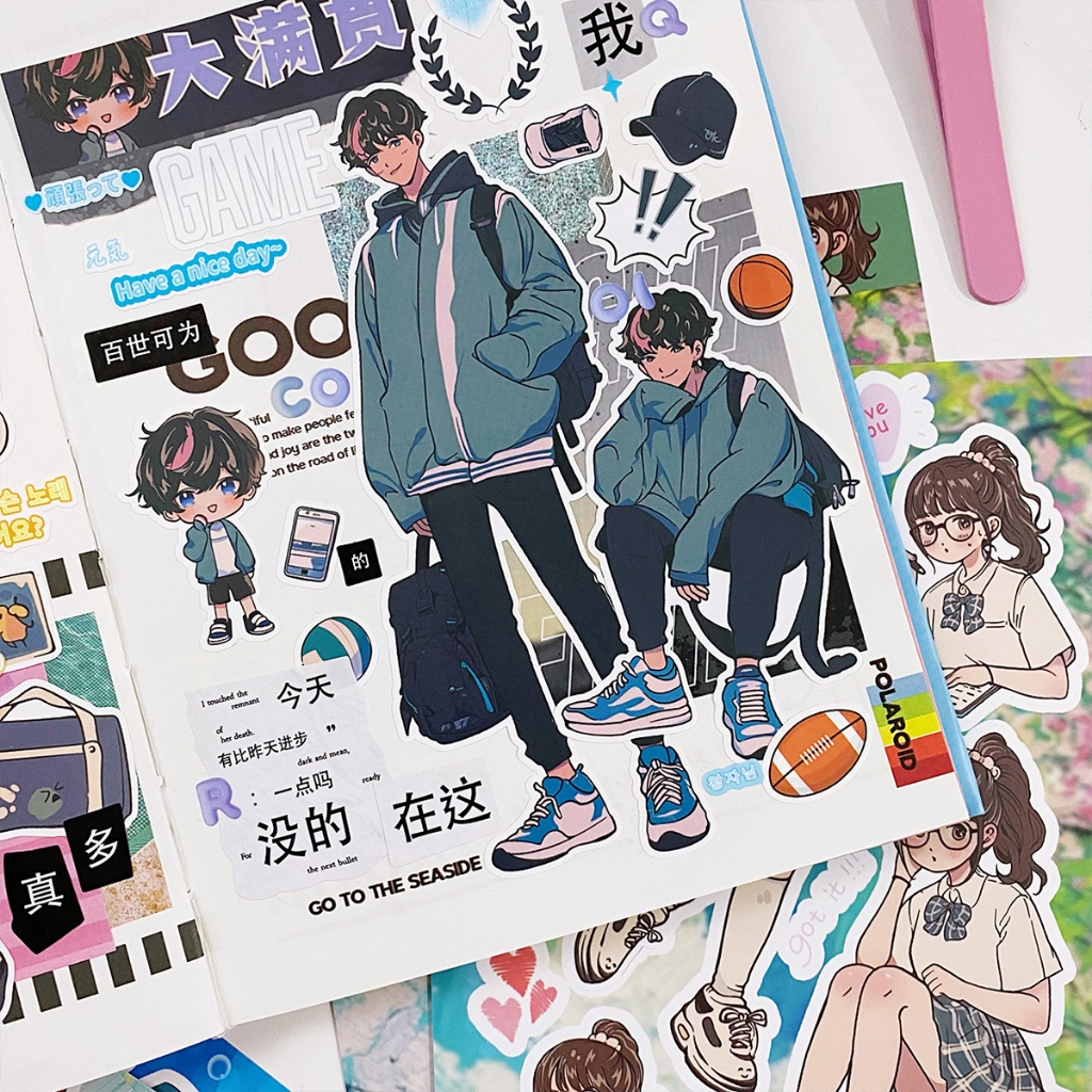 Character Stickers Handbook Stickers Student Cuckoo Card Stickers Cute ...