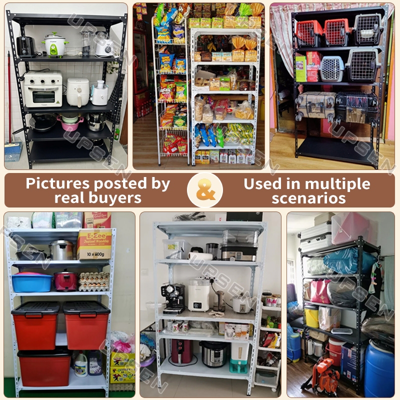 3/6 Tier Metal Boltless Rack Home kitchen Store Storage Rack Warehouse Rak Besi Serbaguna ...