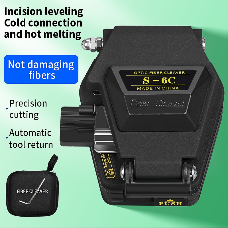 COMPTYCO S-6C Mini Optical Fiber Cutter Cleaver Automatic Return Knife ...