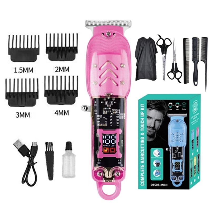Professional Hair Clippers Rechargeable Hair Clipper Transparent ...