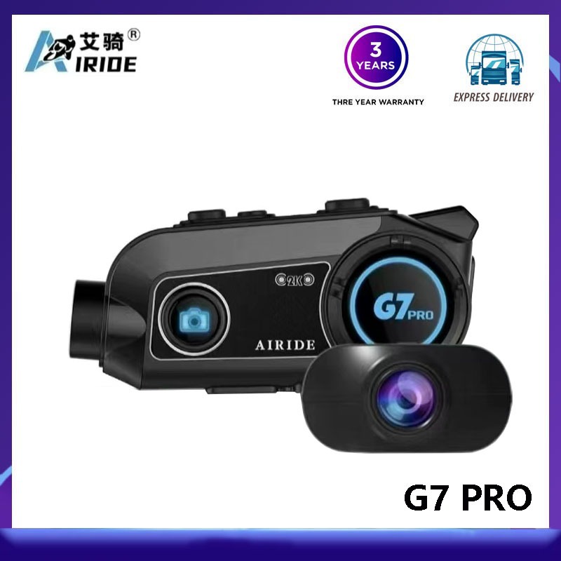Airide G7 pro helmet Bluetooth headset G6 Cycling tachograph intercom motorcycle helmet | Shopee ...