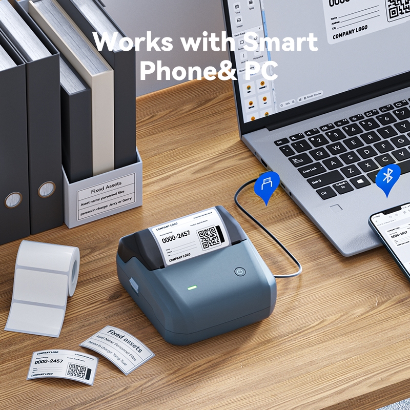 Niimbot B3S/B31 Label Printer Inkless Barcode Printer, Printing Width From 20mm to 75mm ...