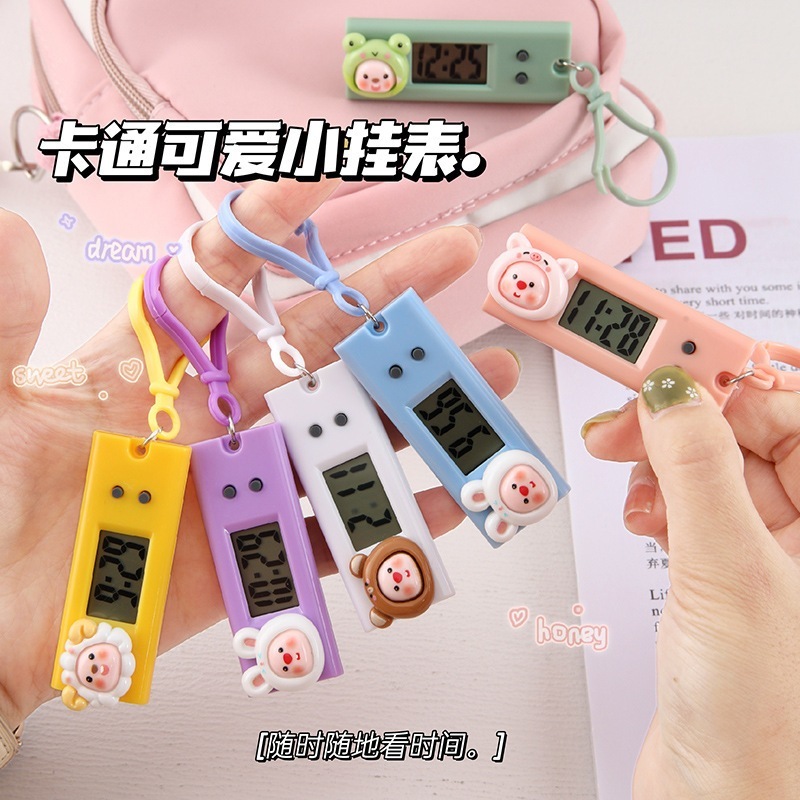Cute Loopy Mini Portable Electronic Clock Digital Time Display Clocks ...
