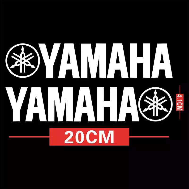 Universal Motorcycle Unique Reflective Letter YAMAHA Moped Car Sticker ...