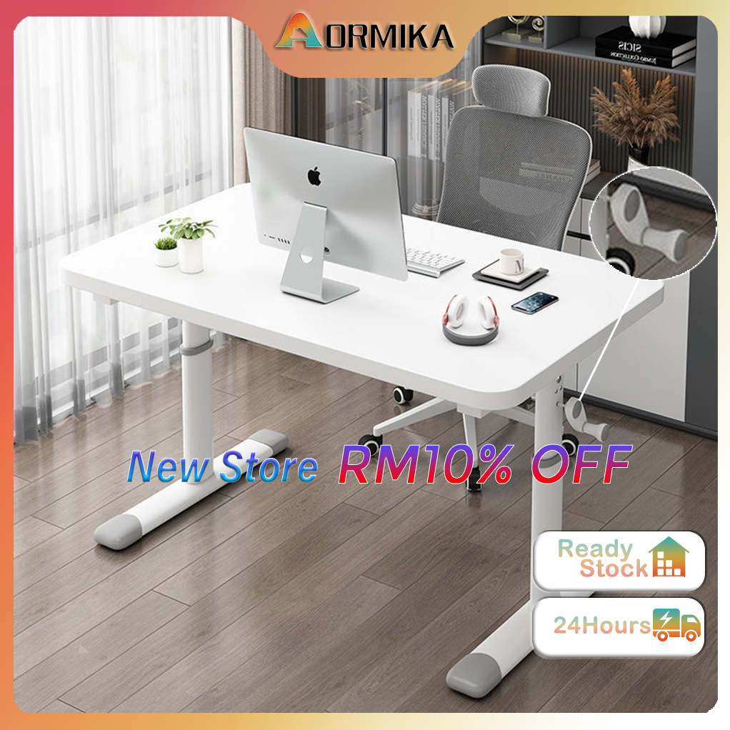 【Upgrade⚡】With Easy Adjustable Height study desk office table home ...