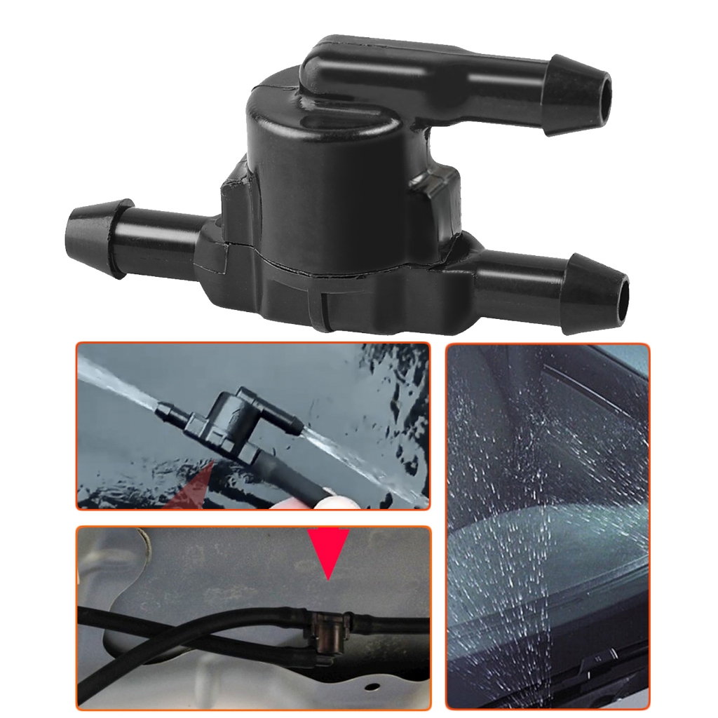 Car Wiper Washer Windshield Check Valve Non Return Hose 3 Way For ...