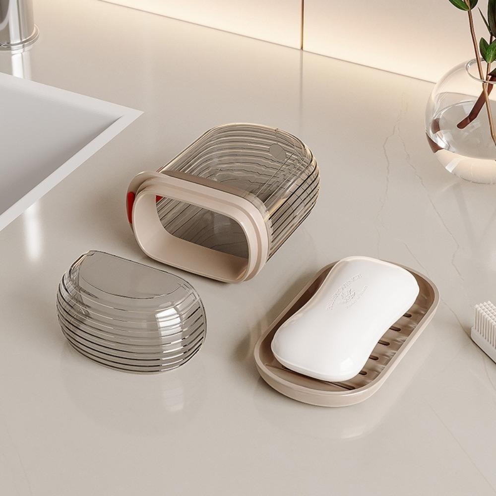 5/3PC Soap Rack / Portable with Cover Travel Soap Dish / High Quality ...