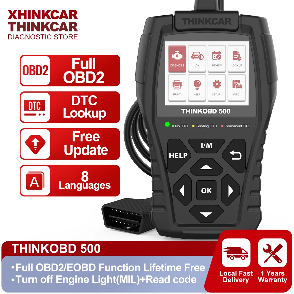 THINKCAR THINKOBD 500 Car Diagnostic Tools for Auto Obd2 Scanner ...