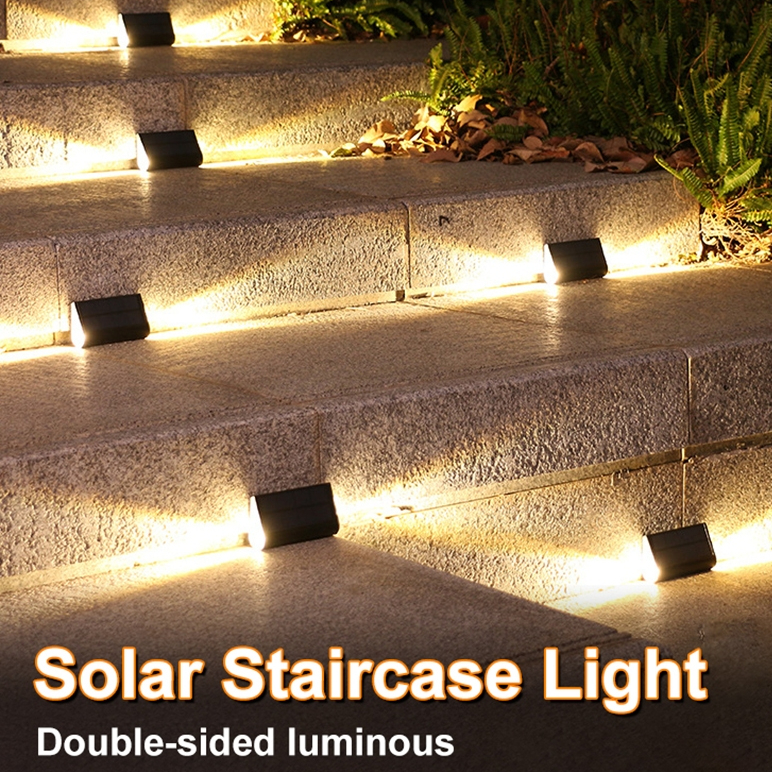 Warmtaste Outdoor Led Stairs Lamp Solar Waterproof Ladder Lighting ...