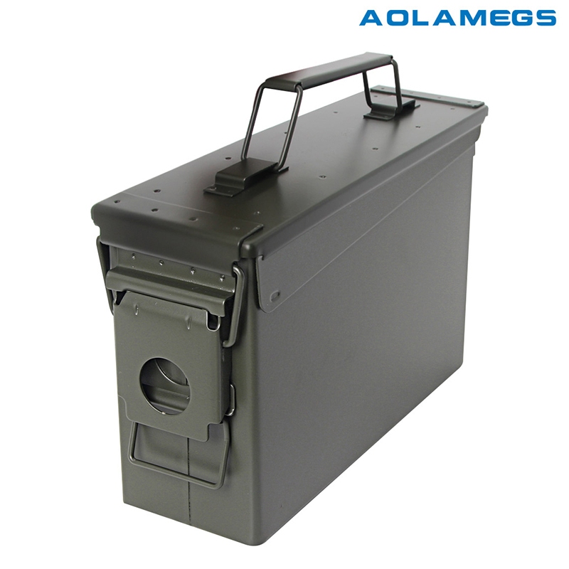 AOLAMEGS Metal Toolbox with Lock Buckle,Sturdy Explosion-proof Box ...