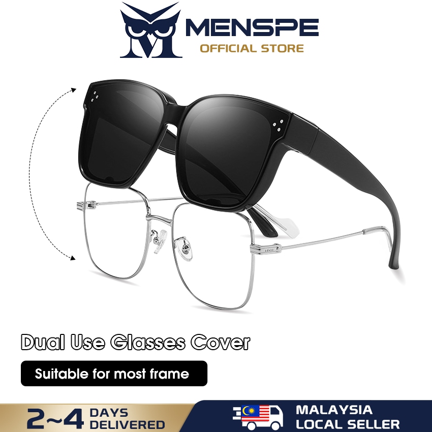 MENSPE Sunglasses Myopia Glasses Cover TAC Polarized Sunglasses ...