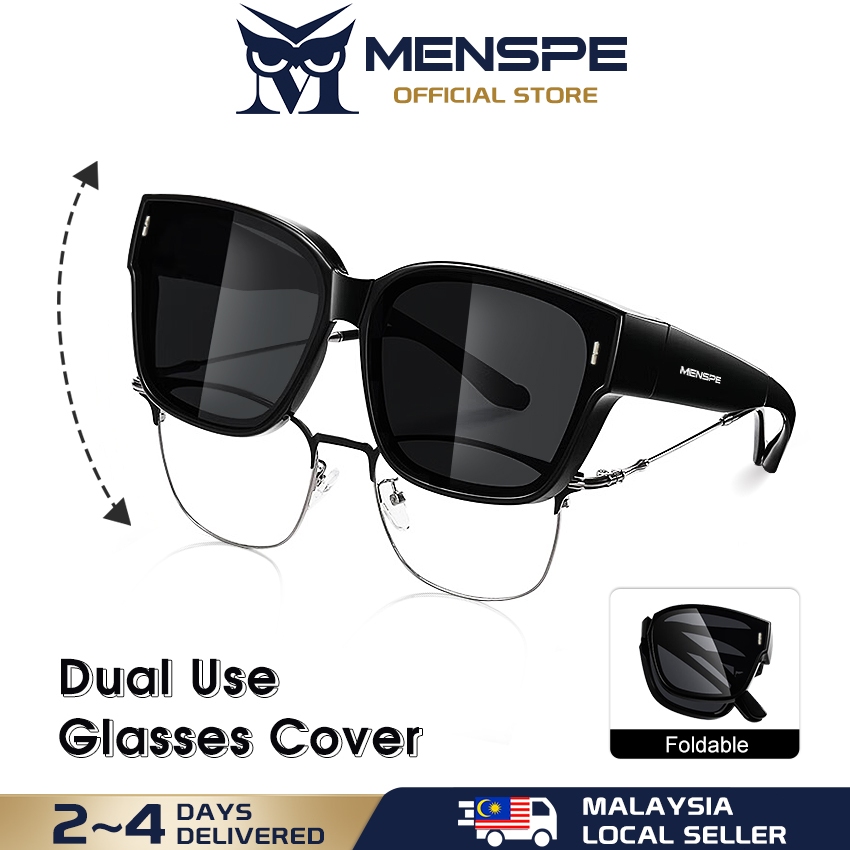 MENSPE MENSPE Foldable Myopia Glasses Cover Sunglasses Men Women UV400 ...