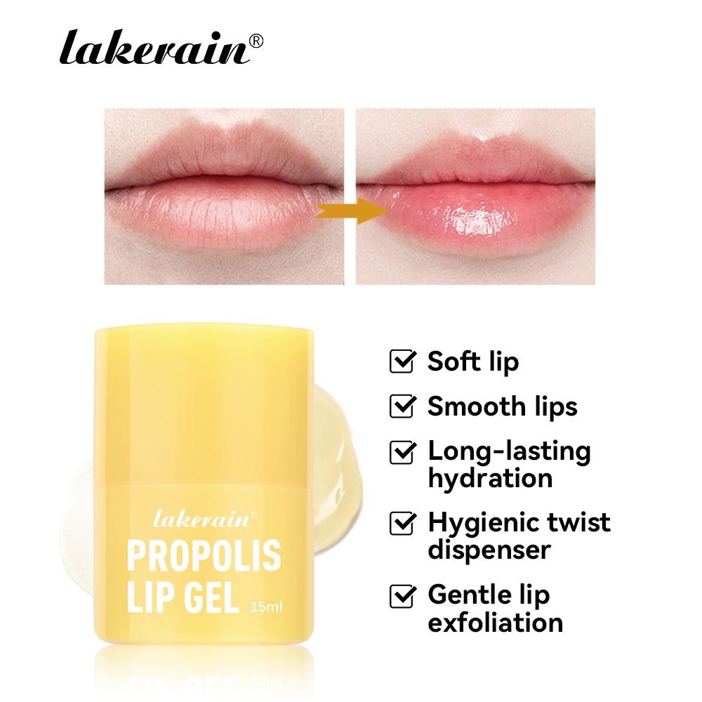 Lakerain Honey Lip Butter ,Propolis Lip Balm 12hrs Long-lasting ...