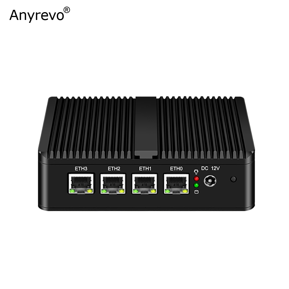 Fanless Mini PC Soft Router Celeron J4125 4xIntel i225/i226 2.5G LAN ...