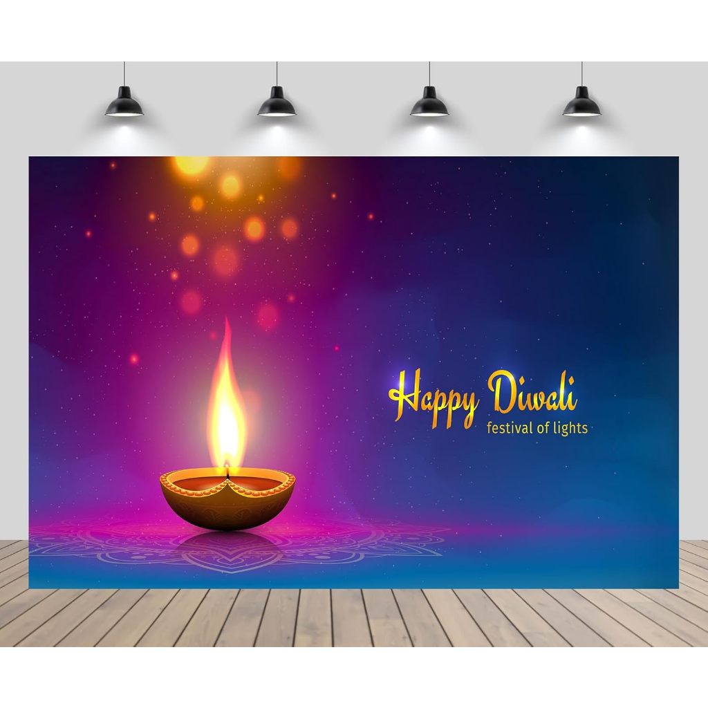 Happy Diwali Backdrop Indian Diwali Festival of Light Traditional ...