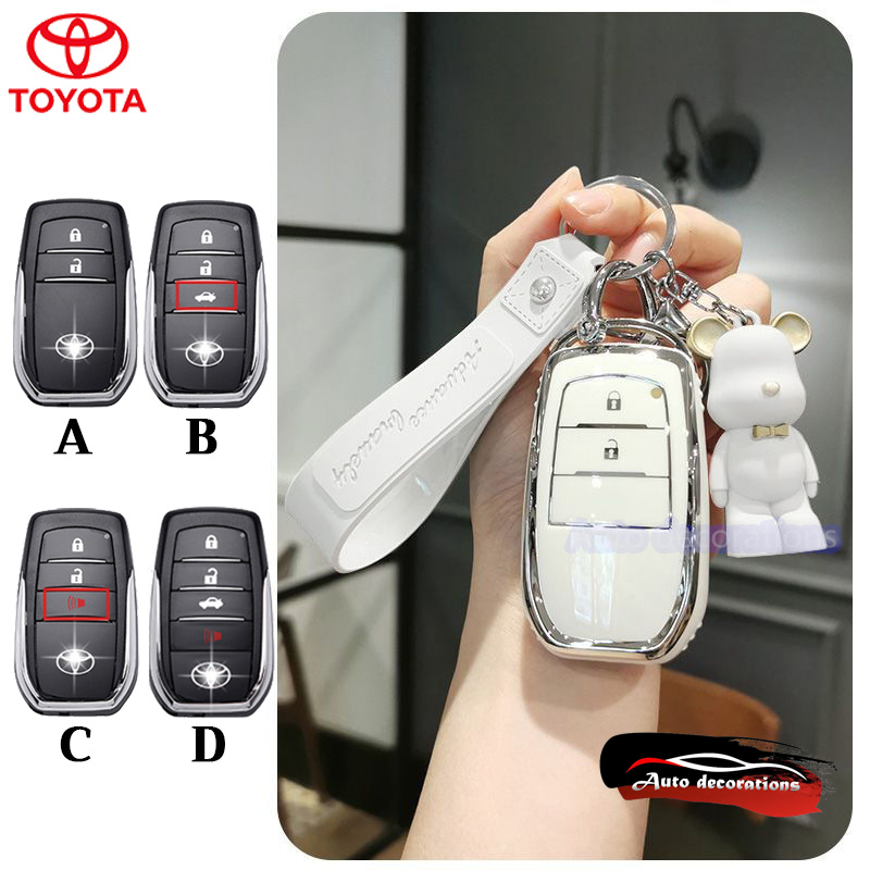 Toyota Fortuner INNOVA GR SPORT car key case Harrier Camry Revo Chr ...