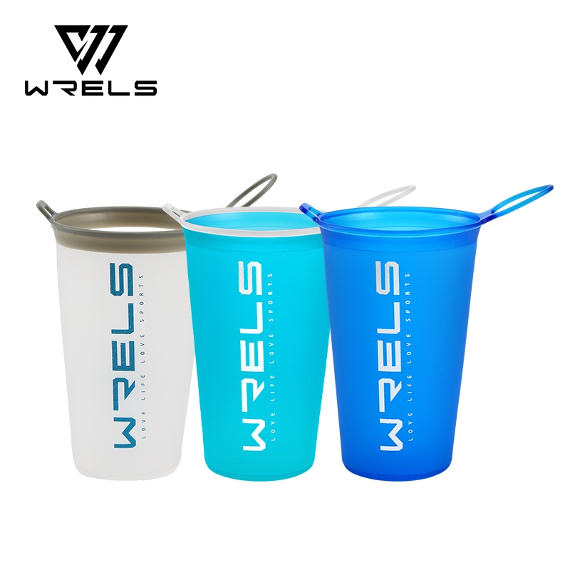 WRELS 200ml Running Soft Water Bag Cup Folding TPU Soft Flask | Shopee ...
