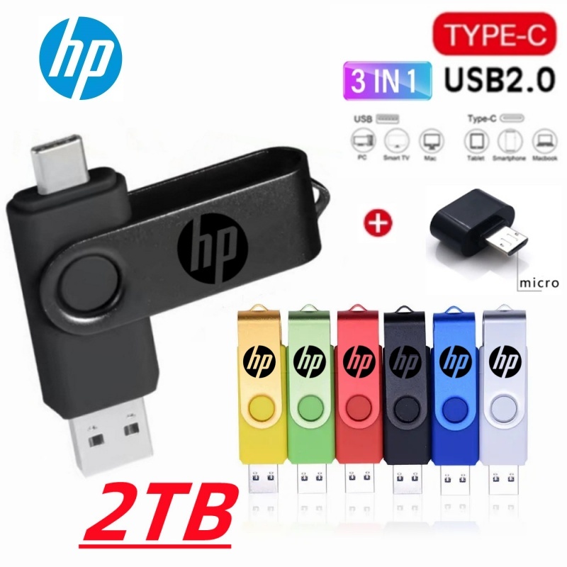 2TB 3-in-1 OTG USB Type C Micro flash drive 1TB 512GB Applicable ...