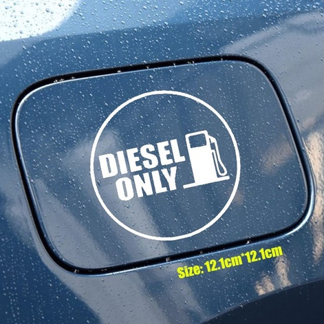 Diesel Only Vinyl Funny Car Decals Fuel Tank Sticker motorcycle gas ...