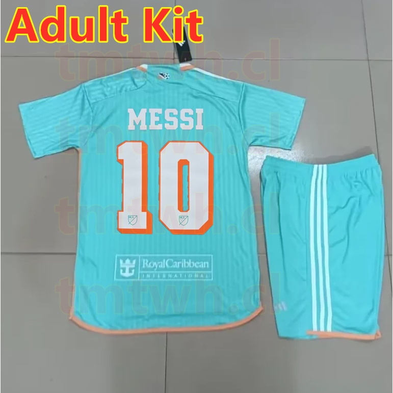 MESSI Inter Miami 2024 Third Green Men's Soccer Jersey Kit Shirt ...