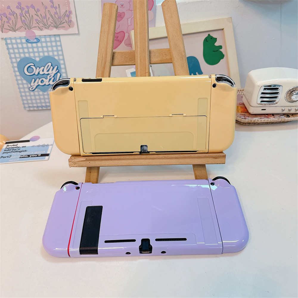 New Cute Hard Cover For Nintendo Switch V2 V1 OLED Case Solid Color ...