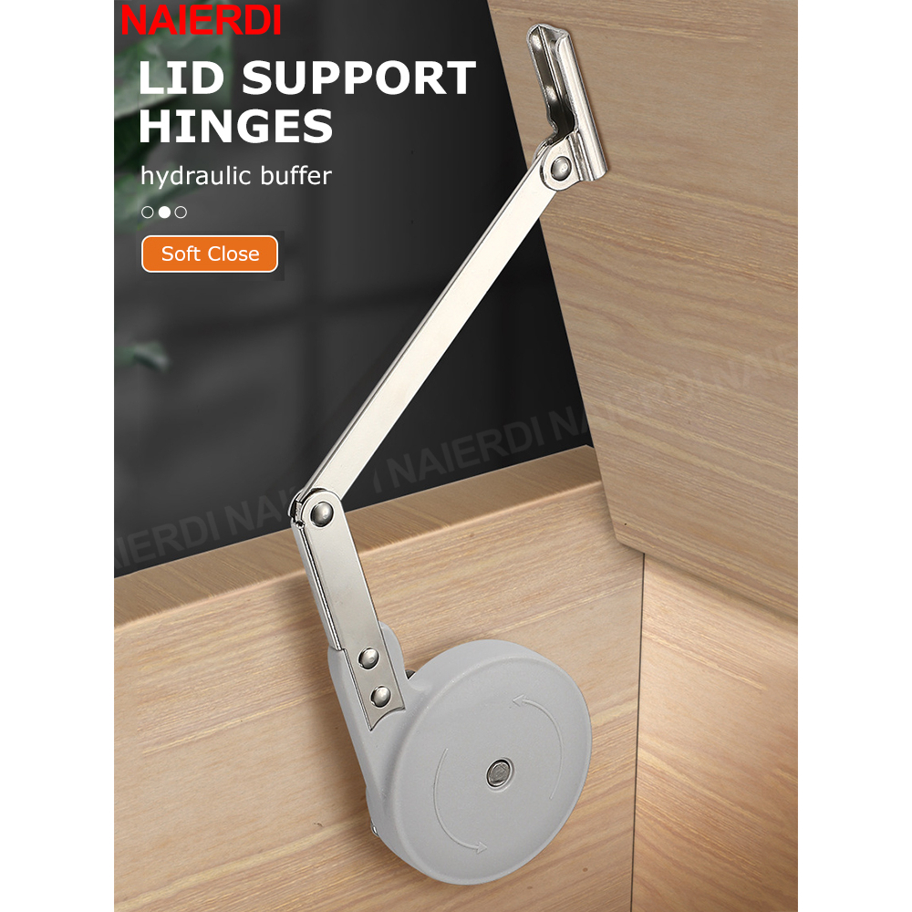 NAIERDI Lid Support Hinge 6N Heavy Duty Toys Box Hinges Lid Stay Soft ...