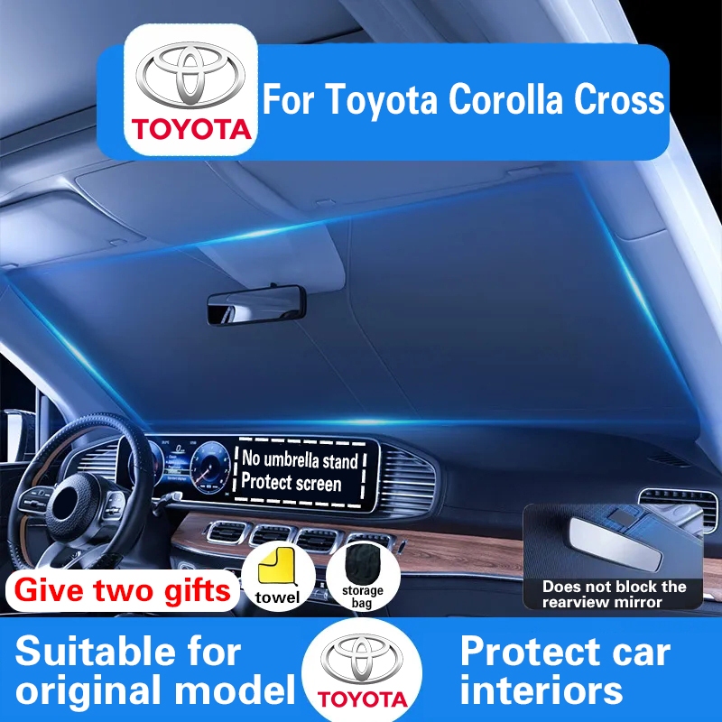 Car Front Window Sunshade Cover For Toyota Corolla Cross Windshield ...