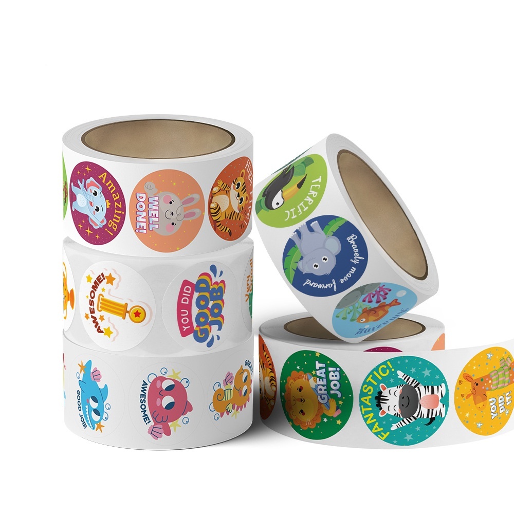 Motivational Stickers for Kids,1Inch 500 Pieces Teacher Reward Stickers ...