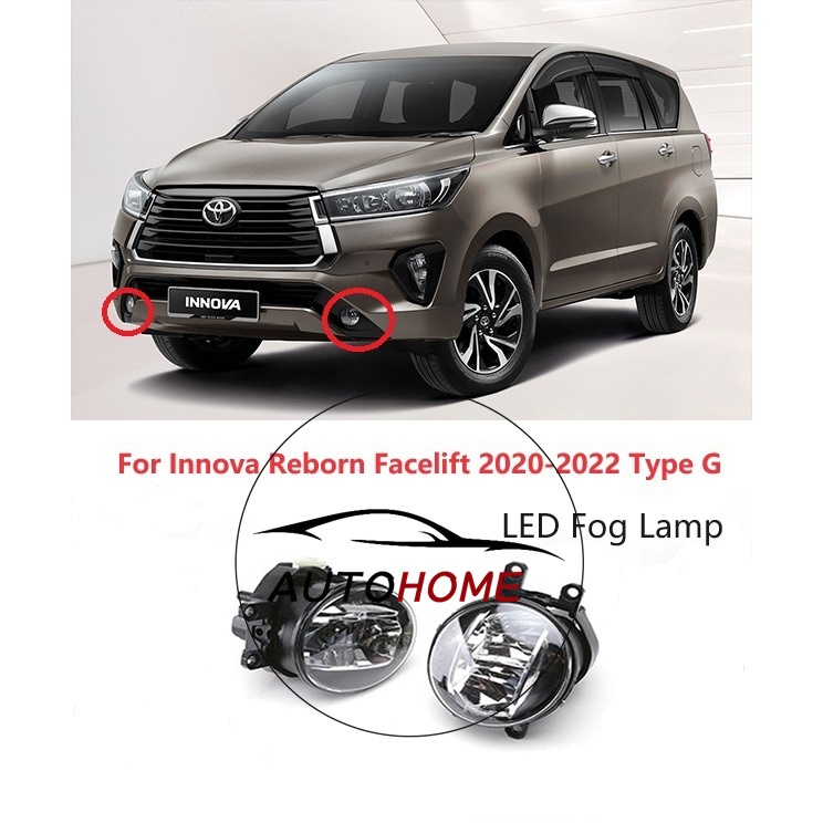 LED fog lamp fog light For Toyota Innova Reborn Facelift 2020 2021 2022 ...