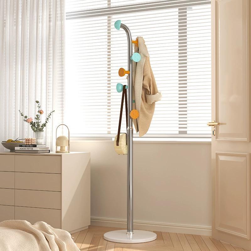 173CM Deluxe Marble Coat Rack Hanging Rack Floor Bedroom Household Iron ...