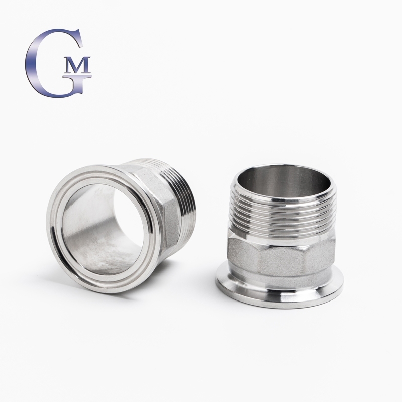 DN8 to DN15 BSPT Male 304 Stainless Steel Hex Sanitary Ferrule ...