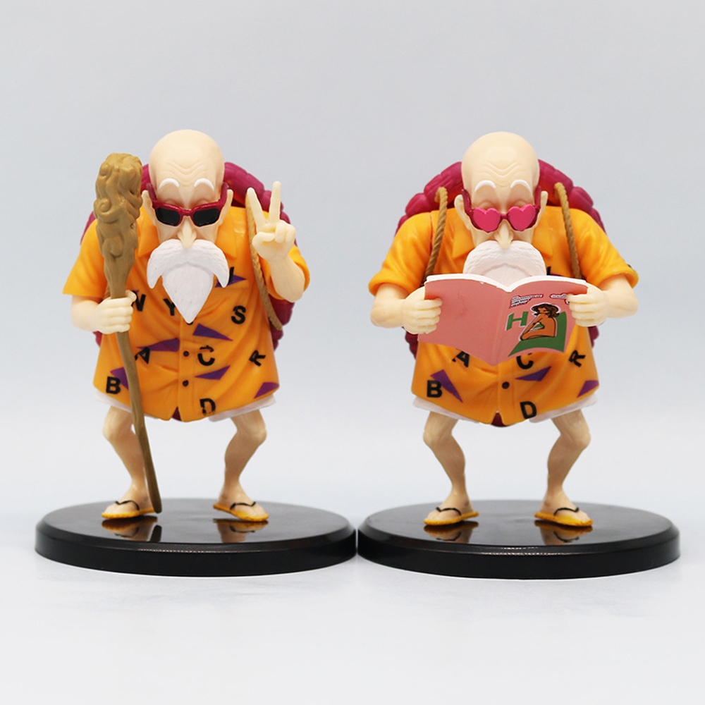10.5cm Anime Dragon Ball Z Action Figure Master Roshi Read Book Kame ...